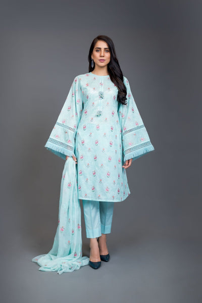 Bareeze Phool Patti Bnl742 Blue Dress – Sara Clothes