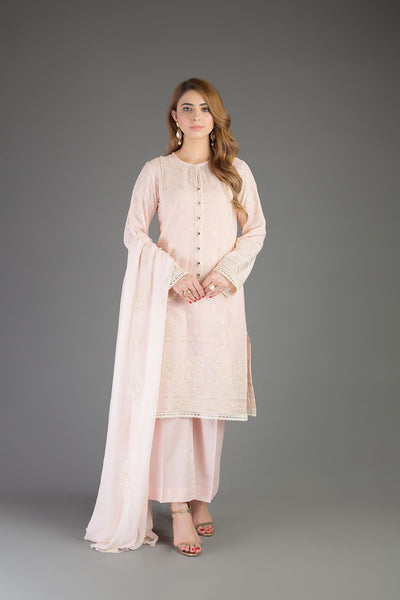 Bareeze Gul E Gulmit Ch3169 Light Peach Dress – Sara Clothes