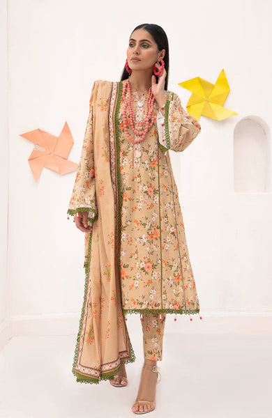 CPC-24-10 Cambric Unstitch | Al Zohaib | Sara Clothes