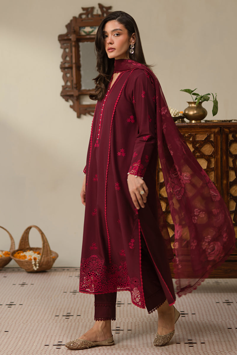 Cross Stitch Ruby Rose Chikankari 2025 – Sara Clothes