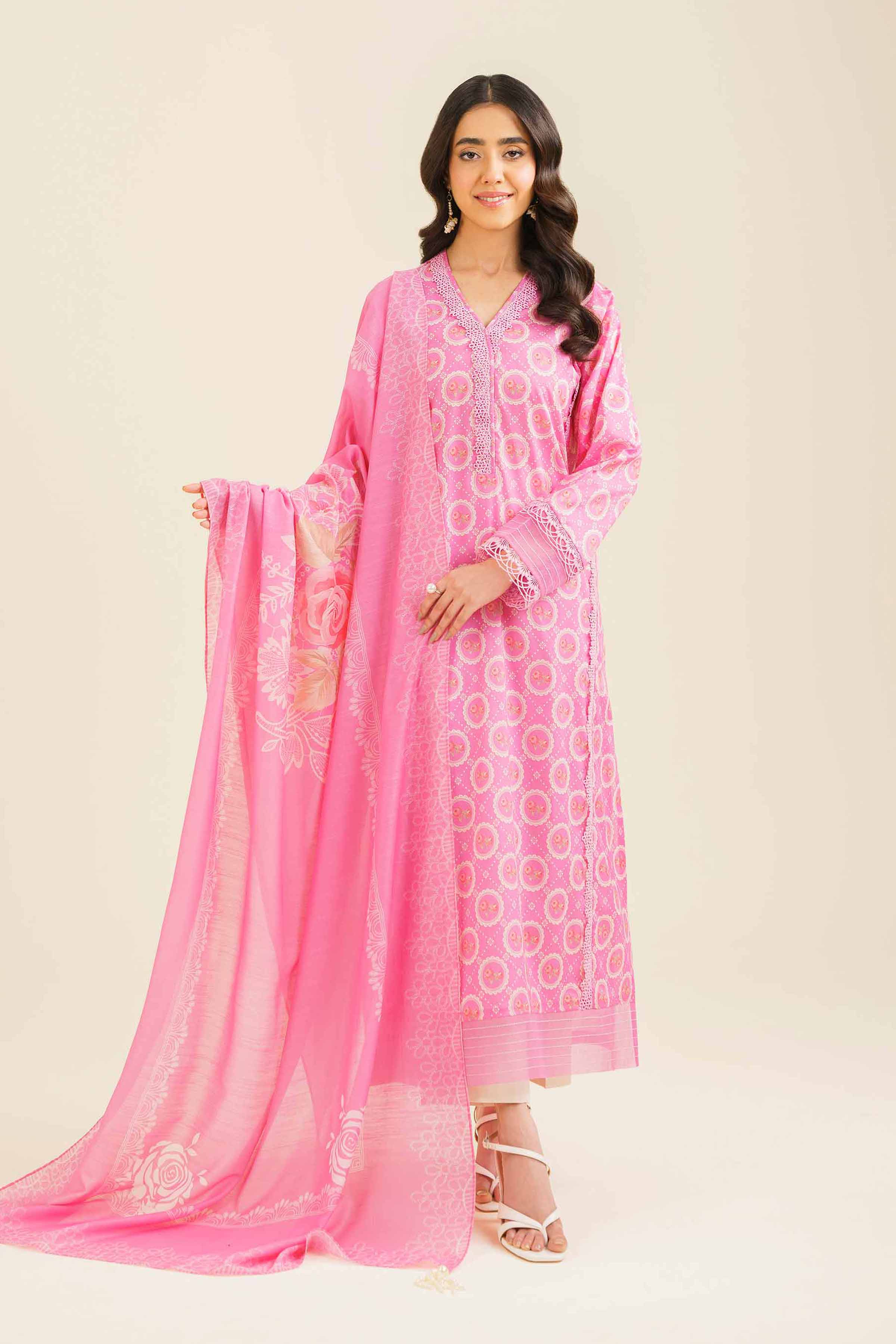Nishat Linen 2 Piece - Printed Suit With Laces - 42401605 Eid Ul Adha ...