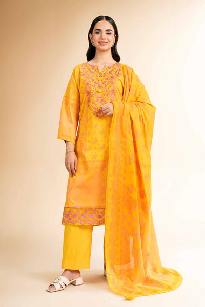 Nishat Linen 3 Piece - Flatbed Paste Embroidered Suit - 42501661 Embro ...