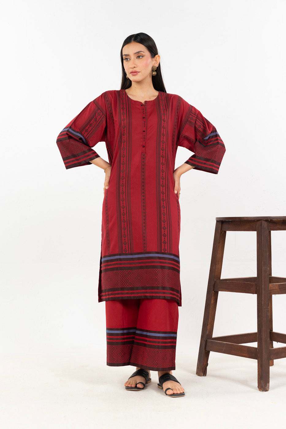 Alkaram BJ15-8-2P25-Maroon Hello Winter Woman 2026 – Sara Clothes