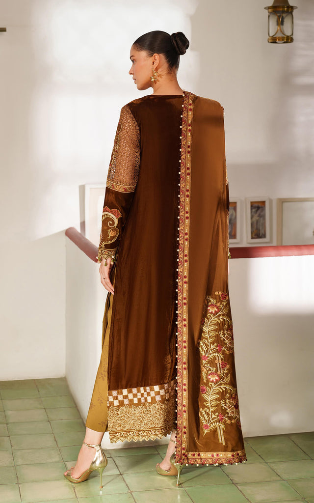 Asifa N Nabeel Cedar LWC25-08 Embroidered Pashmina Luxe Winter ...