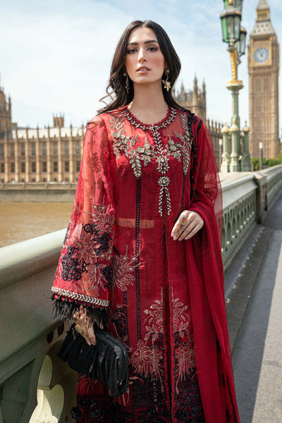 Maria B WF00906-999-RED Soiree Collection 2025 – Sara Clothes