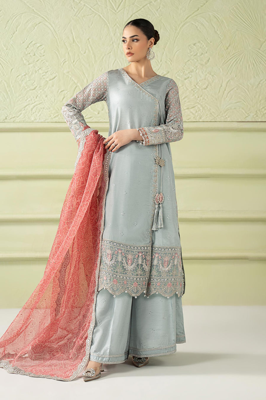 Maria B SFW2507-ESM-SBL Shehnai Luxury Formals 2026 – Sara Clothes