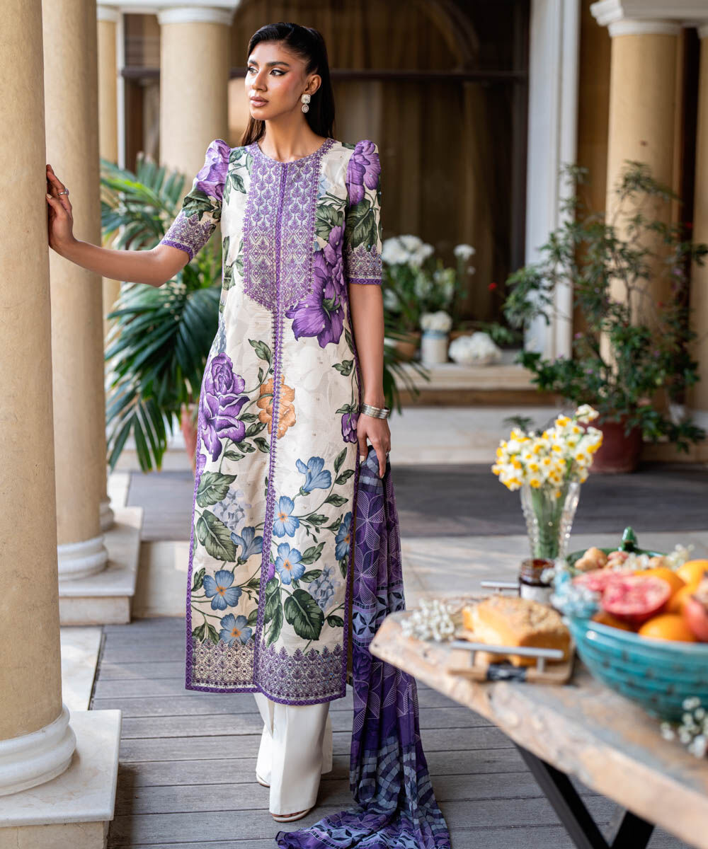 Sapphire U3PESG25V235 3 Piece Embroidered Dobby Suit Signature Eid 1 2 ...