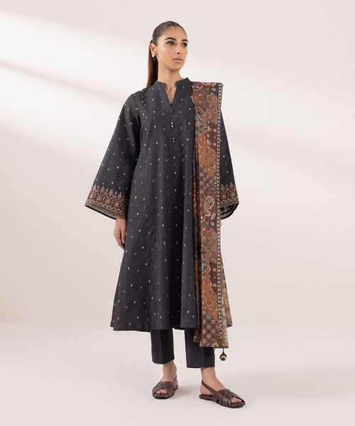 Sapphire 3 Piece Embroidered Multi Neps Suit U3PEST24V523 Intermix Col ...