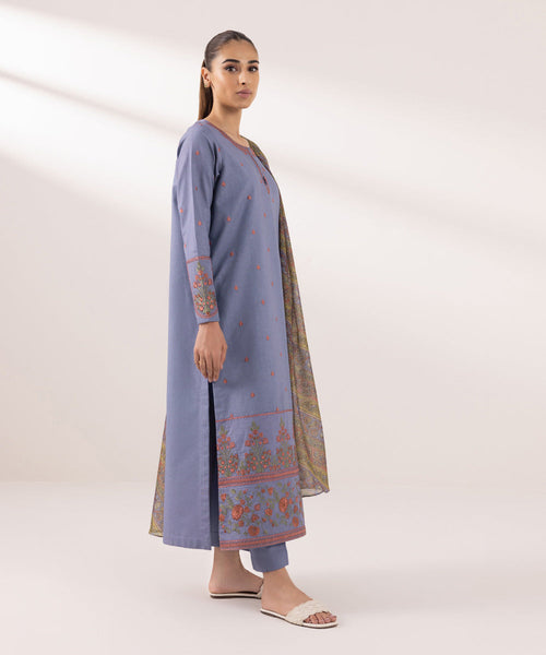 Sapphire 3 Piece Embroidered Multi Neps Suit U3PEST24V525 Intermix Col ...