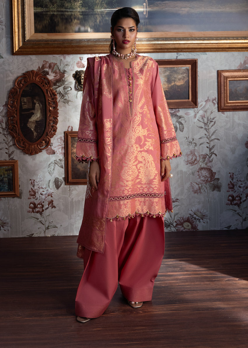 Bonanza Pink-Jacquard-3 Pc (WUS25JD3059) Satrangi Winter Collection ...
