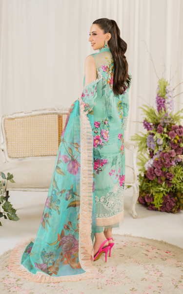 Asifa N Nabeel Water Lily (PP-3) Pretty In Pink Luxury Lawn 2024 – Sara ...
