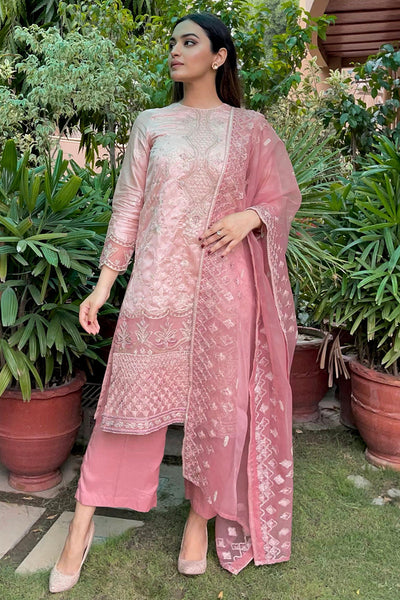 Cross Stitch Bulbul-3PC Luxury Pret 2022 – Sara Clothes