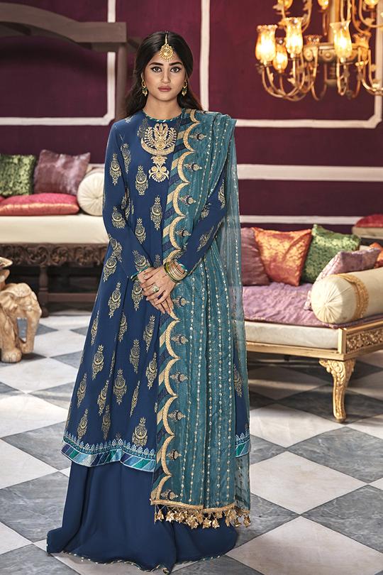 Jahan-Ara-A Cross Stitch Rim Jhim Eid Collection 2021 – Sara Clothes