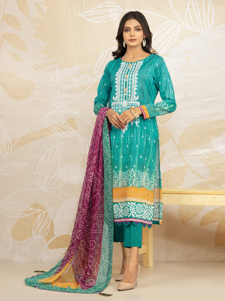 Edenrobe EWU22V1-23677 Sea Green Nayab Eid Collection 2022 – Sara Clothes