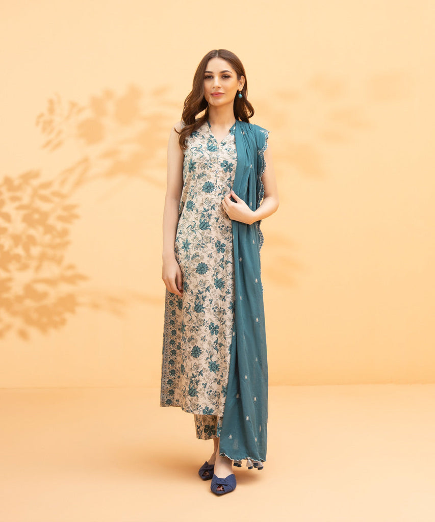 Sapphire 3 Piece - Embroidered Lawn Suit 3PE-DY23V1 Spring Summer Lawn ...