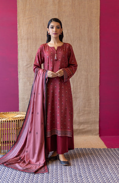 Orient OTL 22 161 Maroon Linen Myreen Winter Collection 2022 – Sara Clothes