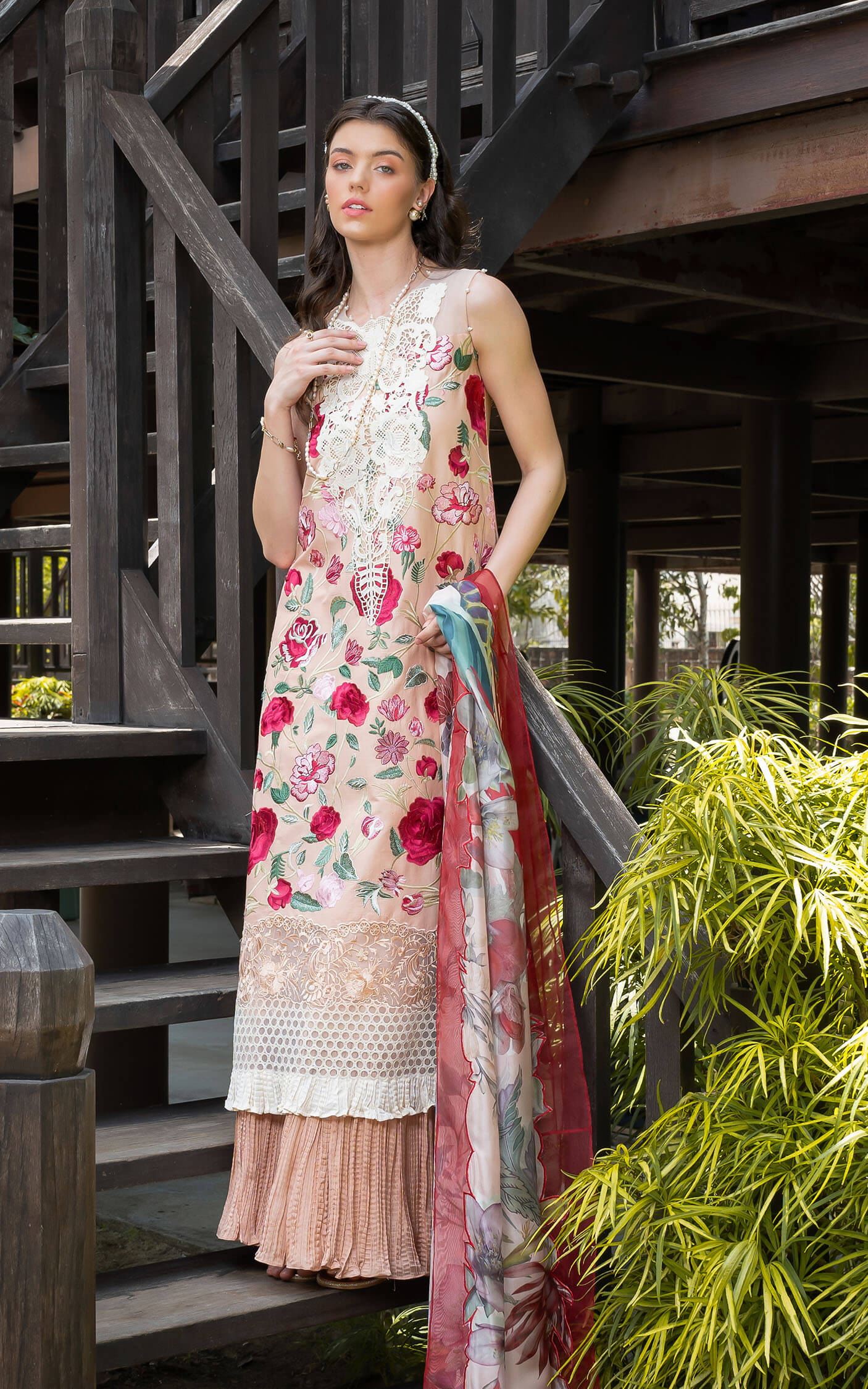 Asifa N Nabeel Botanica (RRL-10) Rosemary & Ruffles Luxury Lawn 2024 ...