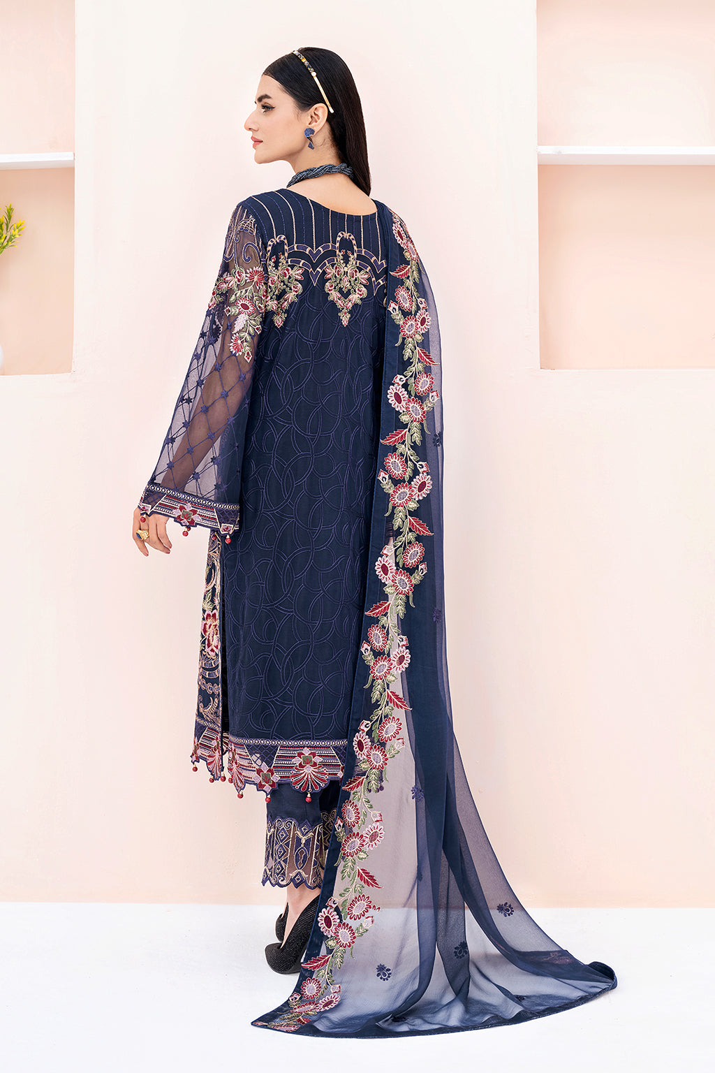 Ramsha A-606 Chiffon Chevron Collection 2024 – Sara Clothes