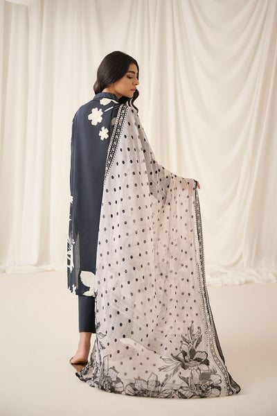 Dhanak DU-3159 Black Printed Lawn - 3pcs Monochrome Collection – Sara ...