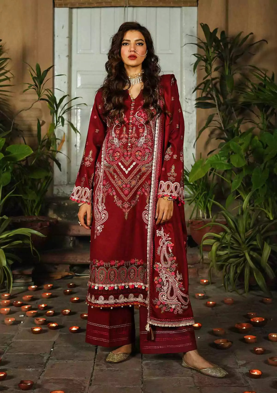 Elaf Premium EKW-08 Ghulab Luxury Winter Collection – Sara Clothes