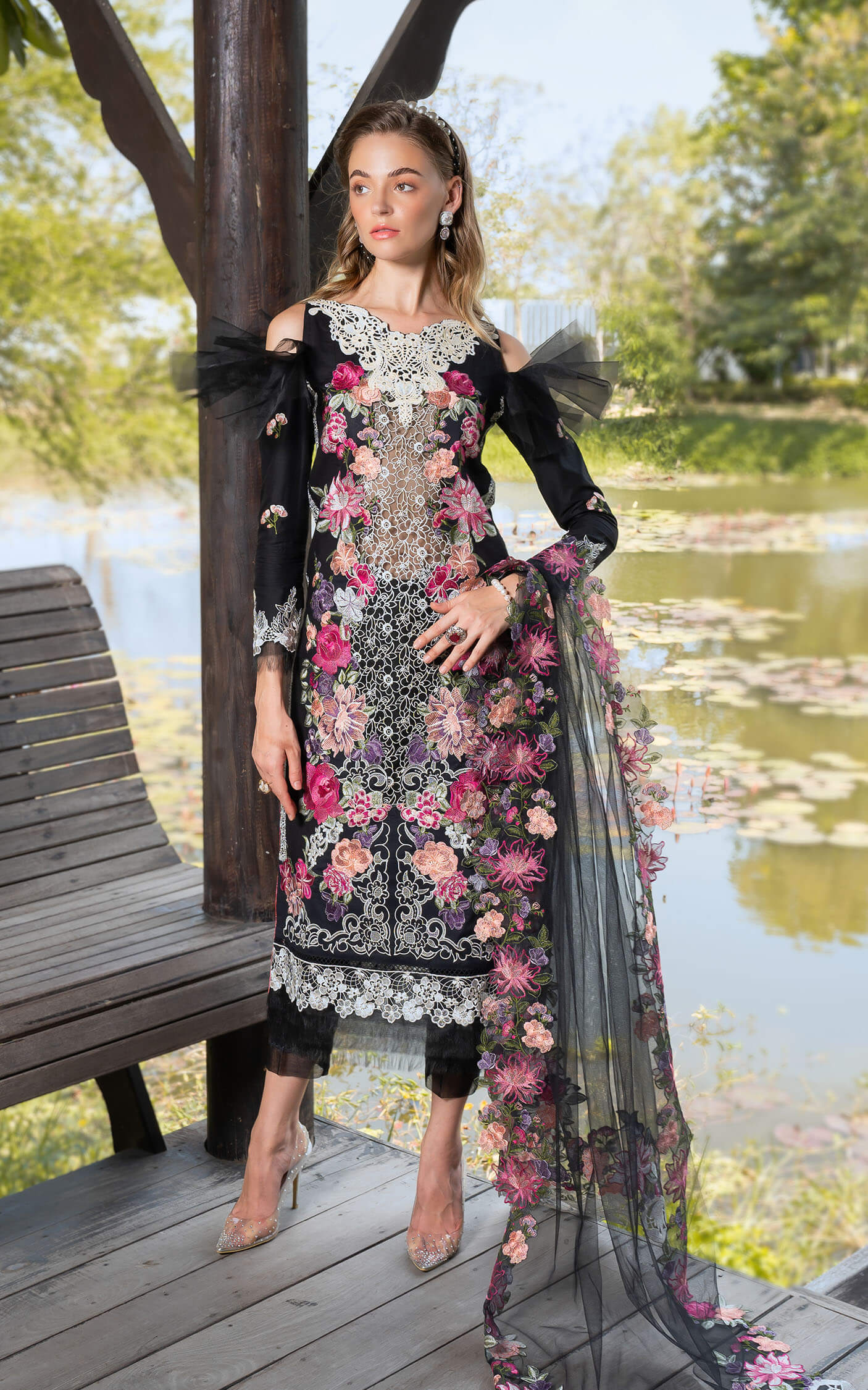 Asifa N Nabeel Euphoria (RRL-06) Rosemary & Ruffles Luxury Lawn 2024 ...