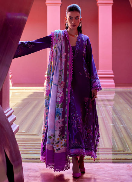 Farah Talib Aziz Yuri Purple Suay Lawn Collection 2024 – Sara Clothes