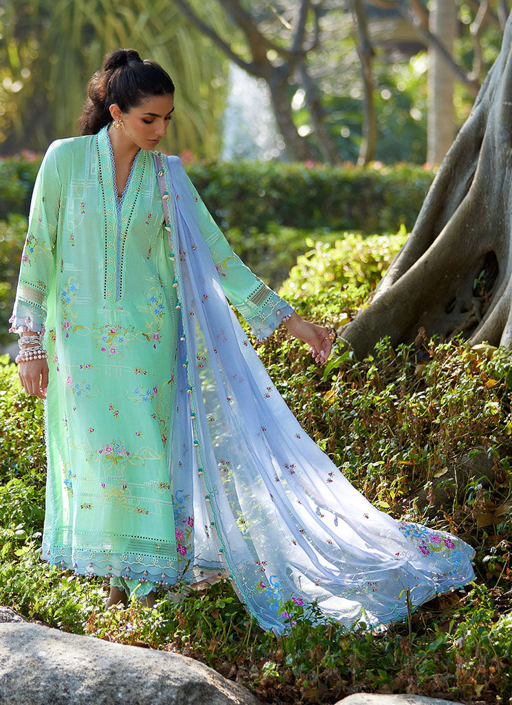 Farah Talib Aziz Misora Mint Suay Lawn Collection 2024 – Sara Clothes
