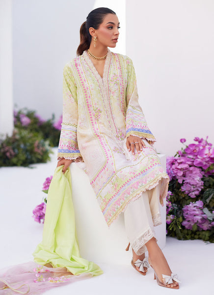 Farah Talib Aziz Pear Ombrè Shirt and Dupatta Zara Prets 2024 – Sara ...
