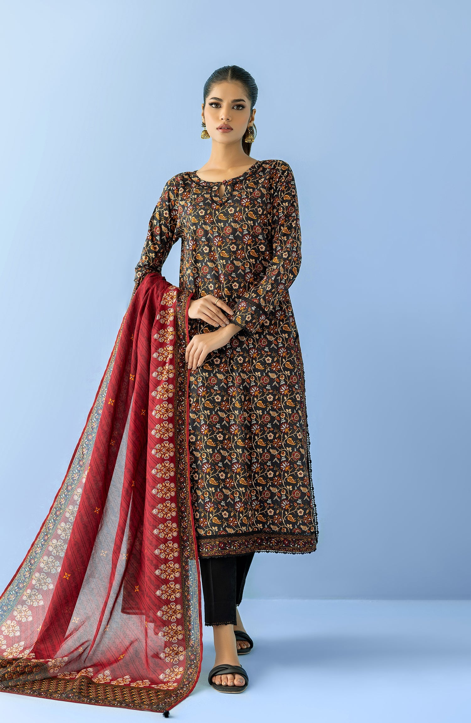 Orient OTL-24-097/U Black Summer Lawn Collection 2024 – Sara Clothes