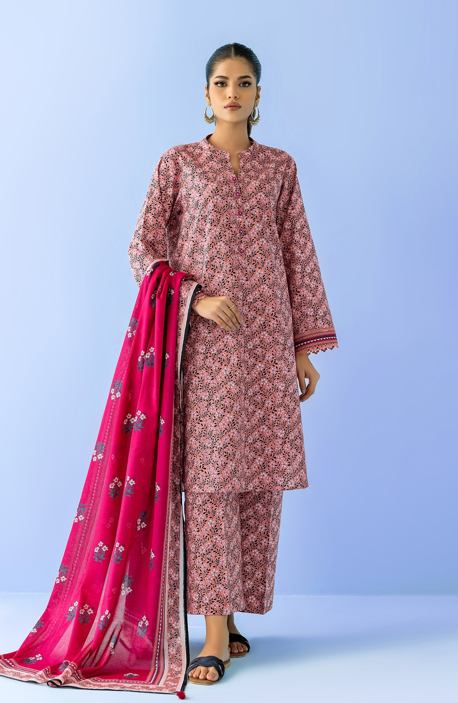 Orient OTL-24-094/U Pink Summer Lawn Collection 2024 – Sara Clothes