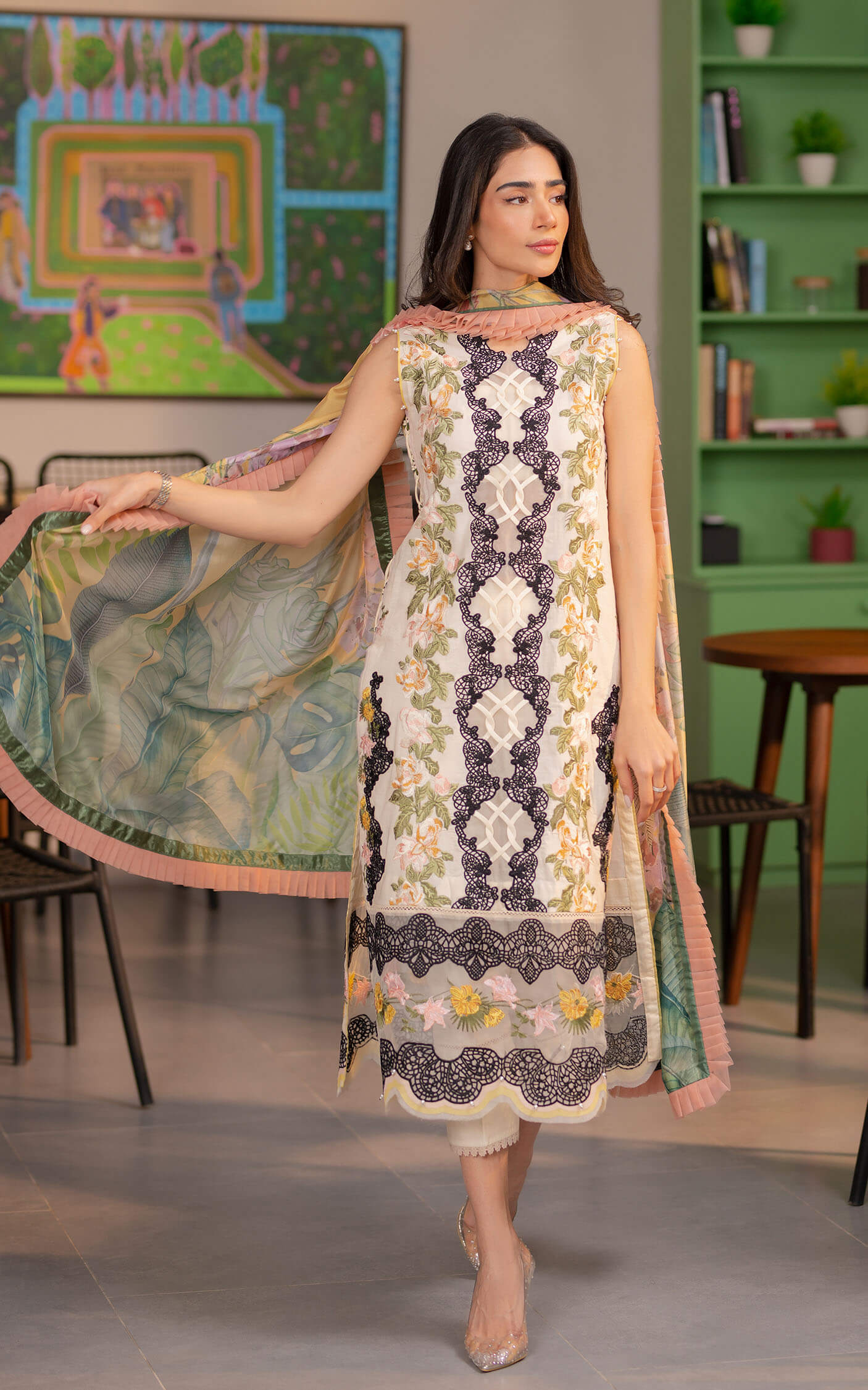 Asifa N Nabeel Mystique (RRL-09) Rosemary & Ruffles Luxury Lawn 2024 ...