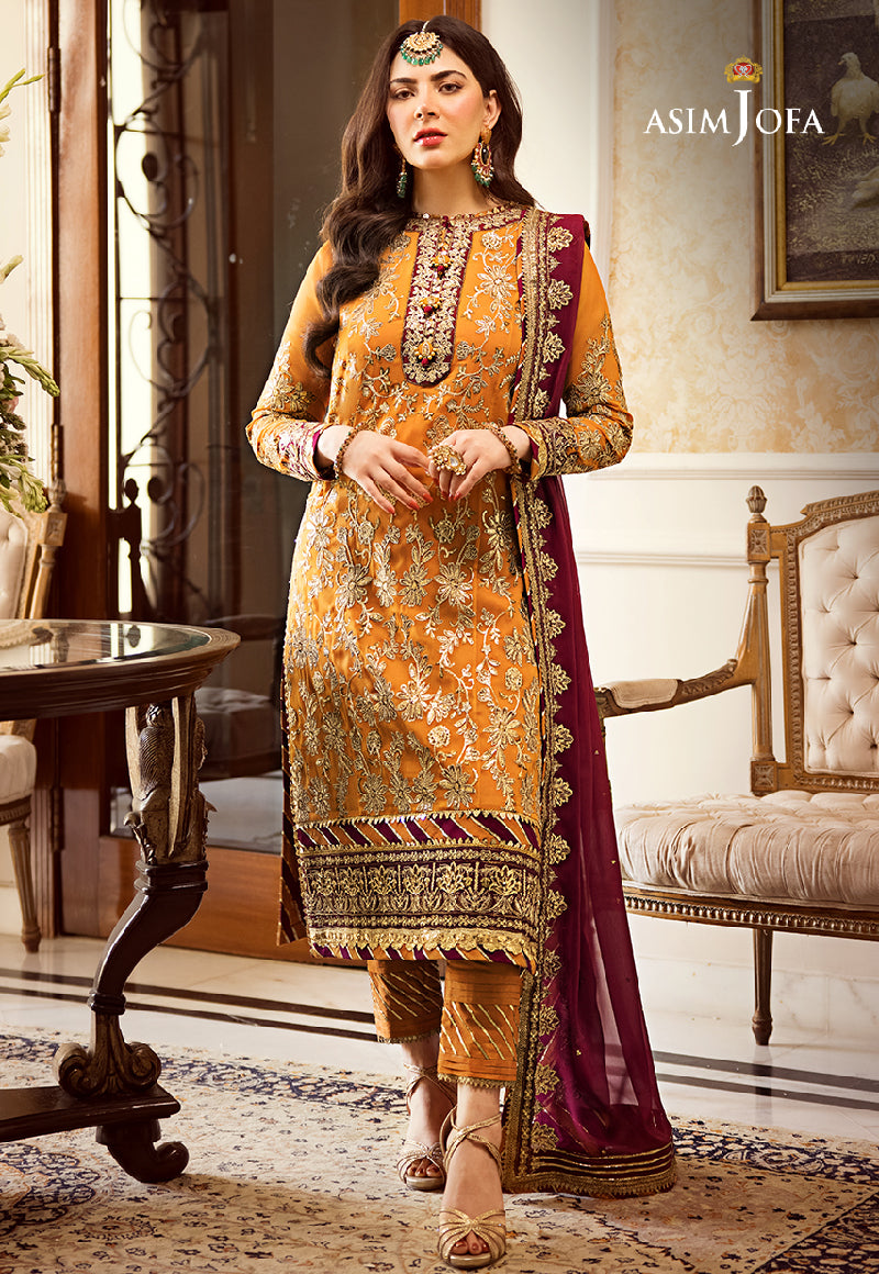 Asim Jofa AJZS-30 Zari Sitara Luxury Tunic Collection – Sara Clothes
