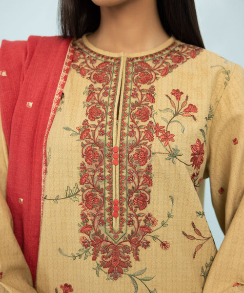 Sapphire U3PE-ST23V9-36 3 Piece Embroidered Dobby Suit Winter Collecti ...