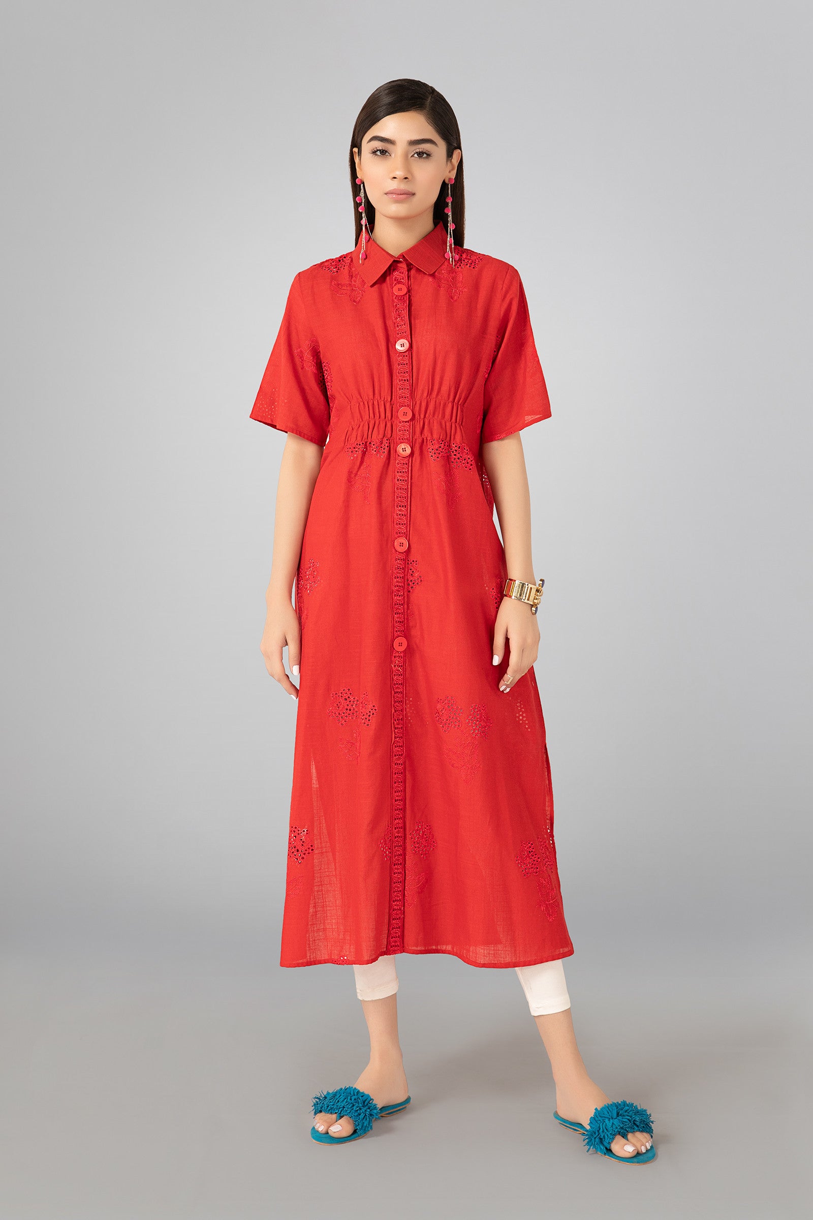 Maria B Red MB-SS21-08 Basic 2021 – Sara Clothes