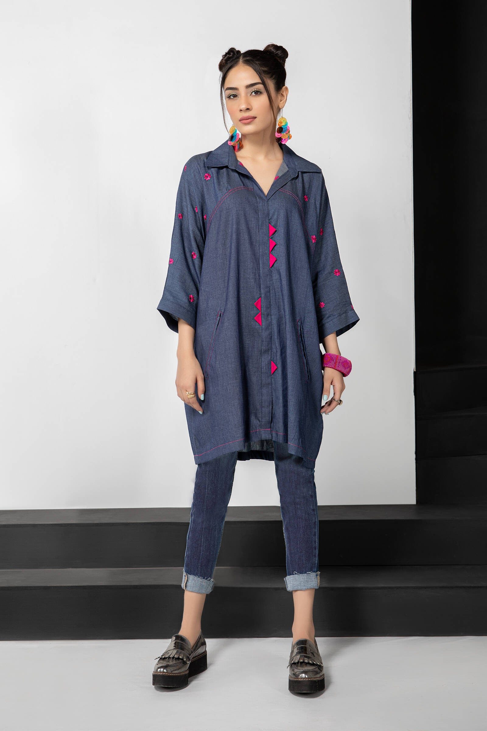 Maria B Blue MB-SS21-183 Basic 2021 – Sara Clothes