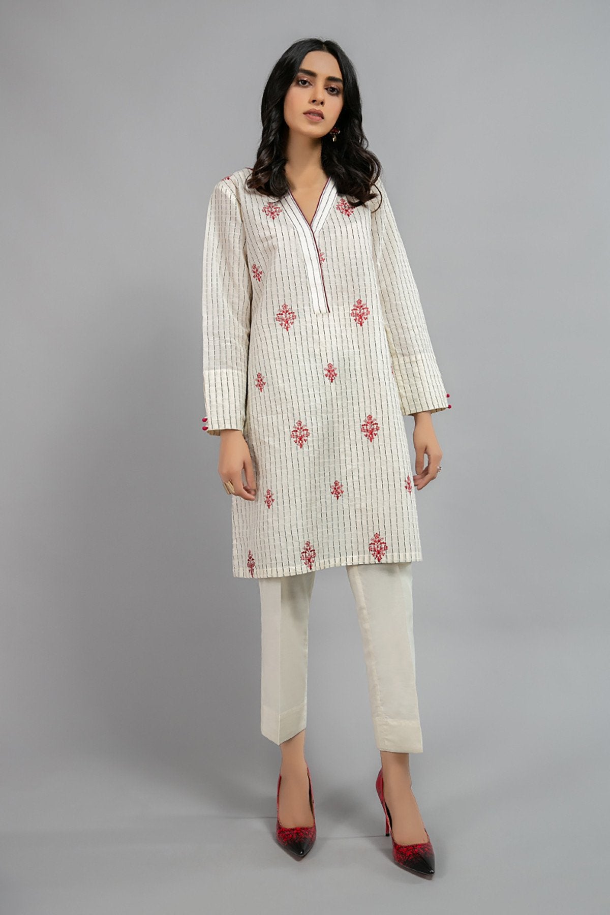 Maria B Maroon - MG-W20-32 Basic 2021 – Sara Clothes