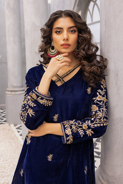 Azure Sea Breeze Velvet Luxury Winter Collection – Sara Clothes