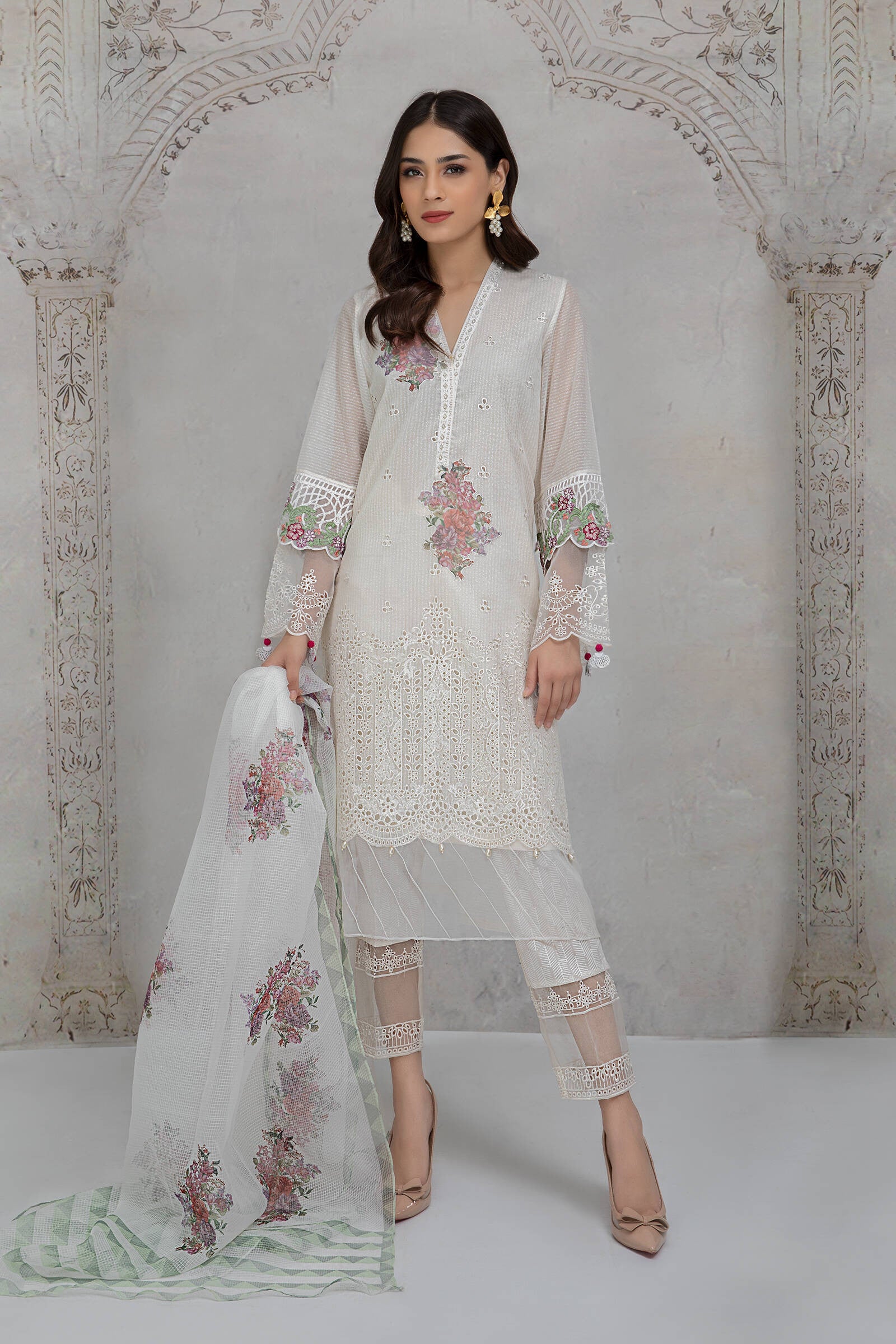 Maria B White DW-EA21-14 Casual Wear 2021 – Sara Clothes